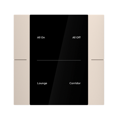 کلید هوشمند 4 پل ساده YUB/U2.0.1-411 برند ABB آ ب ب (Element Control 4 ...
